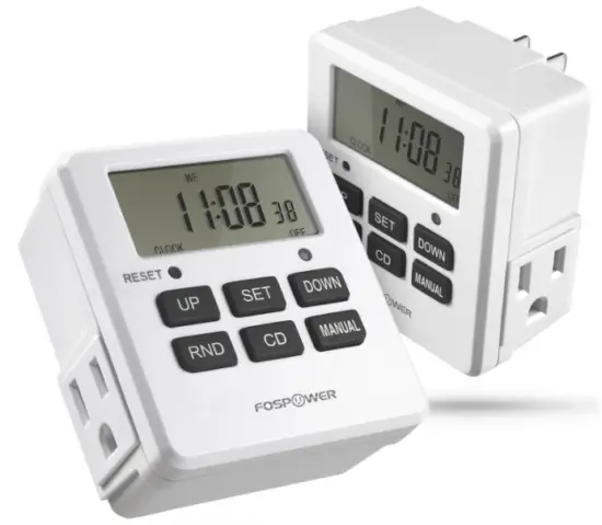 Fospower Foschr-2383us Lcd Digital Indoor Timer Outlet User Guide ...