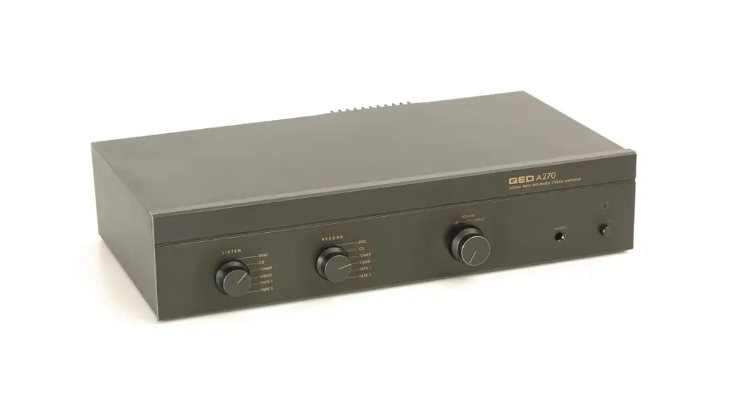 Qed A270 Signal Path Optimised Stereo Amplifier Instructions (+ Pdf ...